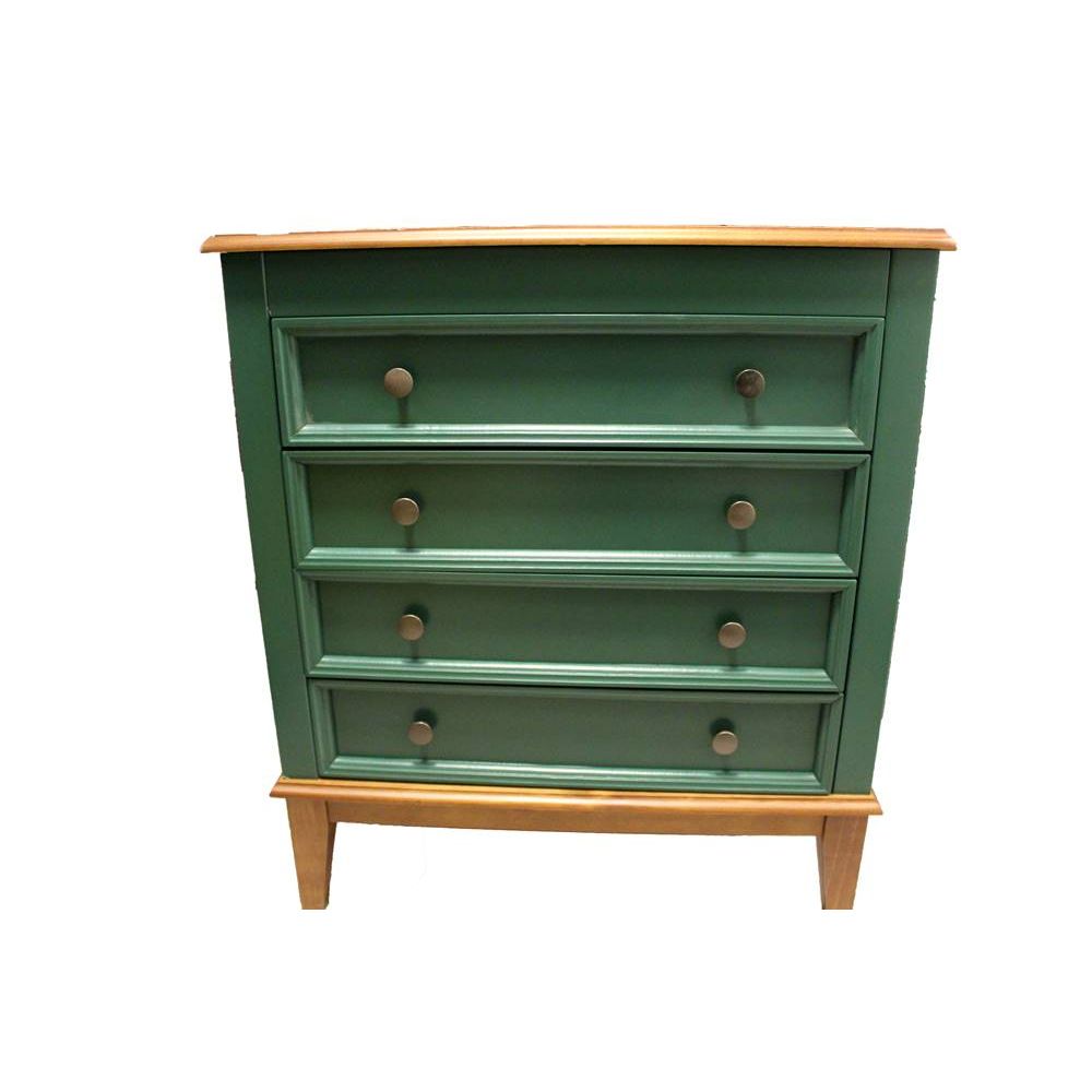 Comoda Luna 4 gavetas Verde 83cm - 58741 - Sun House