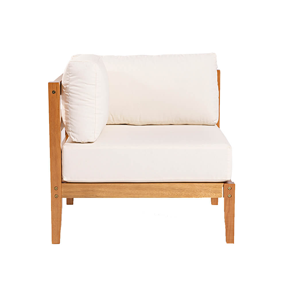 Sofa Modulo Canto Cannes Cor Cru Base Mel - 72221 - Sun House