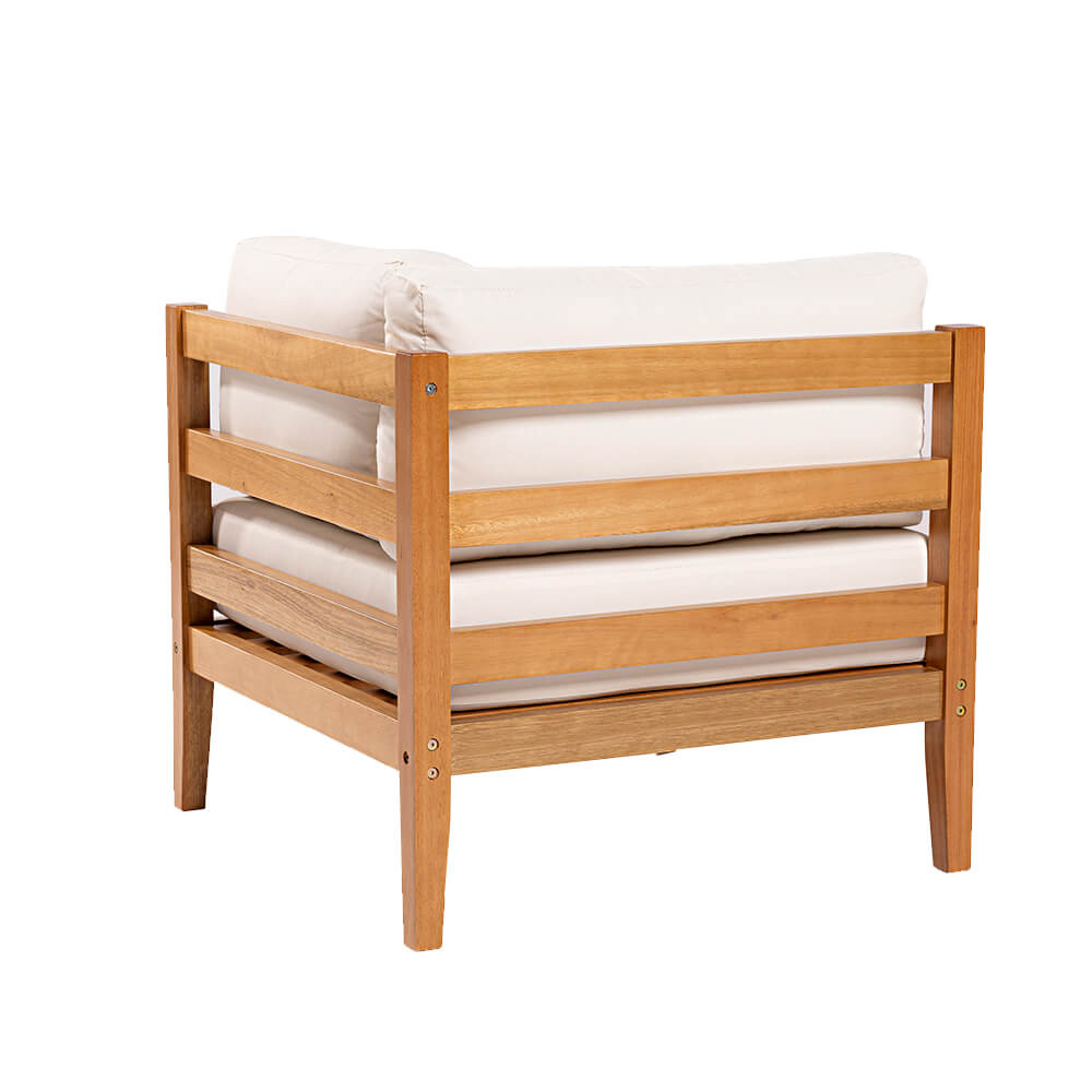 Sofa Modulo Canto Cannes Cor Cru Base Mel - 72221 - Sun House